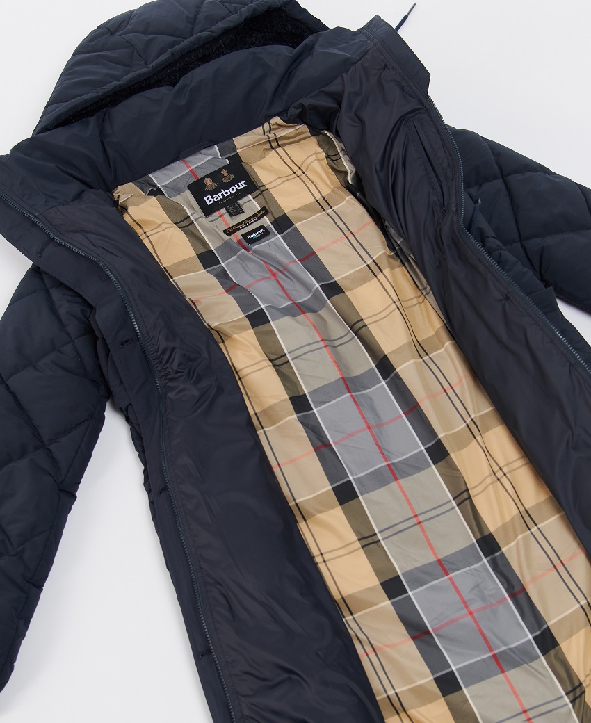 Barbour Orinsay, longline, quilted coat