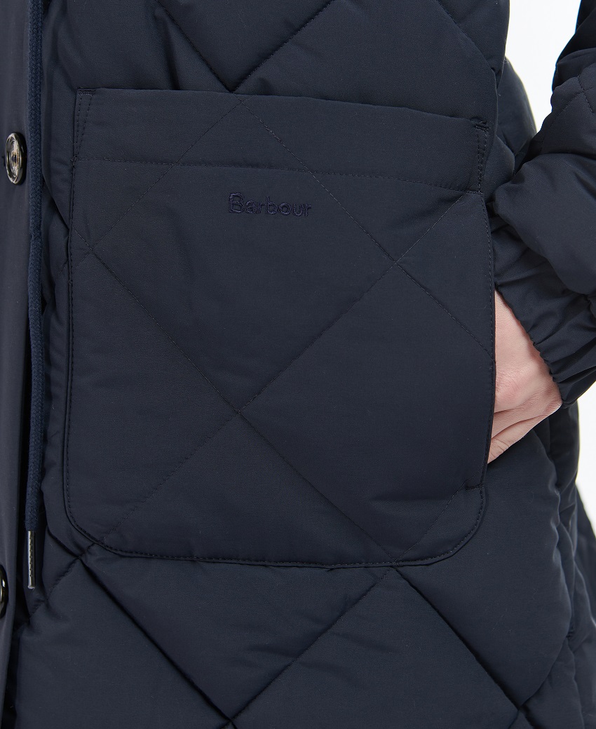 Barbour Orinsay, longline, quilted coat